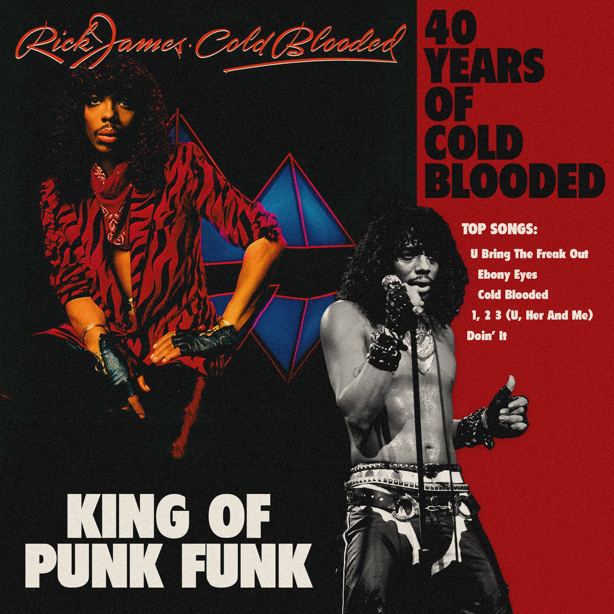 40 years ago, Rick James released his 7th studio album, COLD BLOODED ...